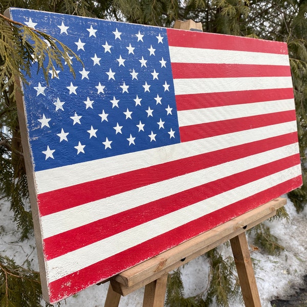 Wood Flag - Etsy
