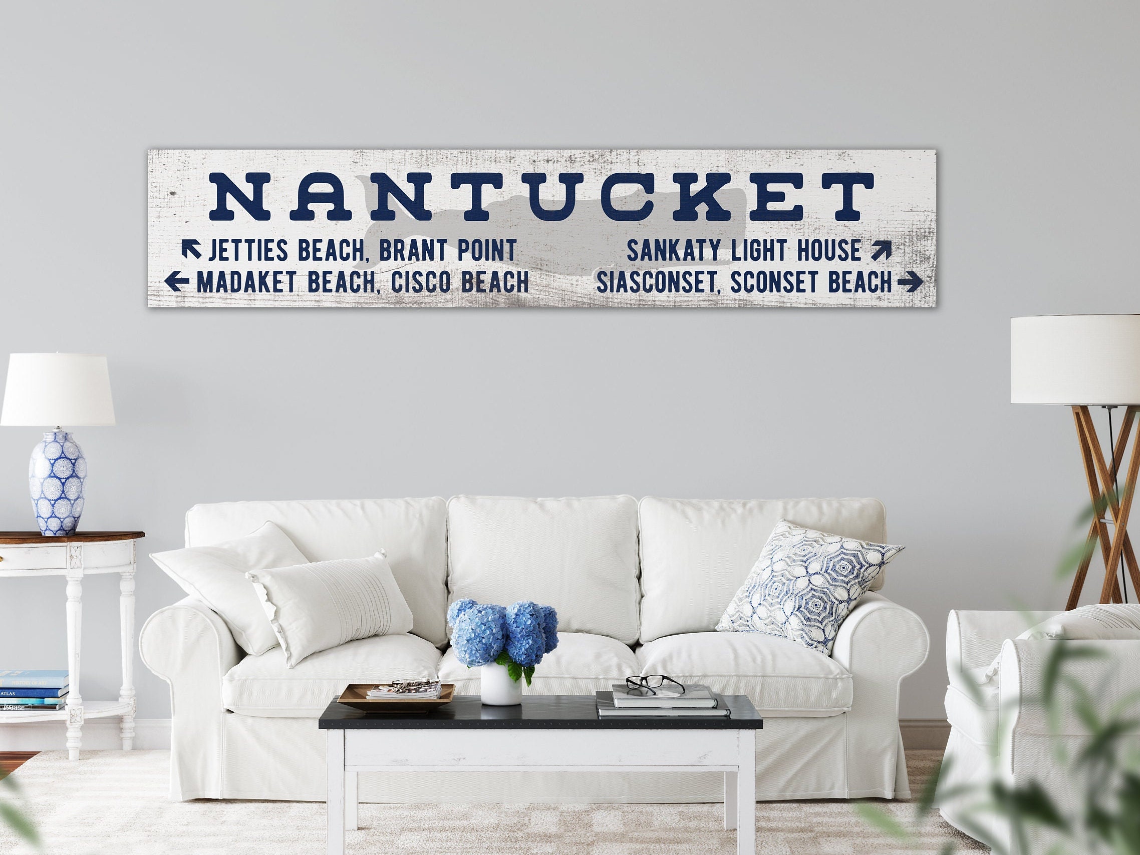 Nantucket Rustic Wood Sign Hand Painted Cape Code Sign - Etsy