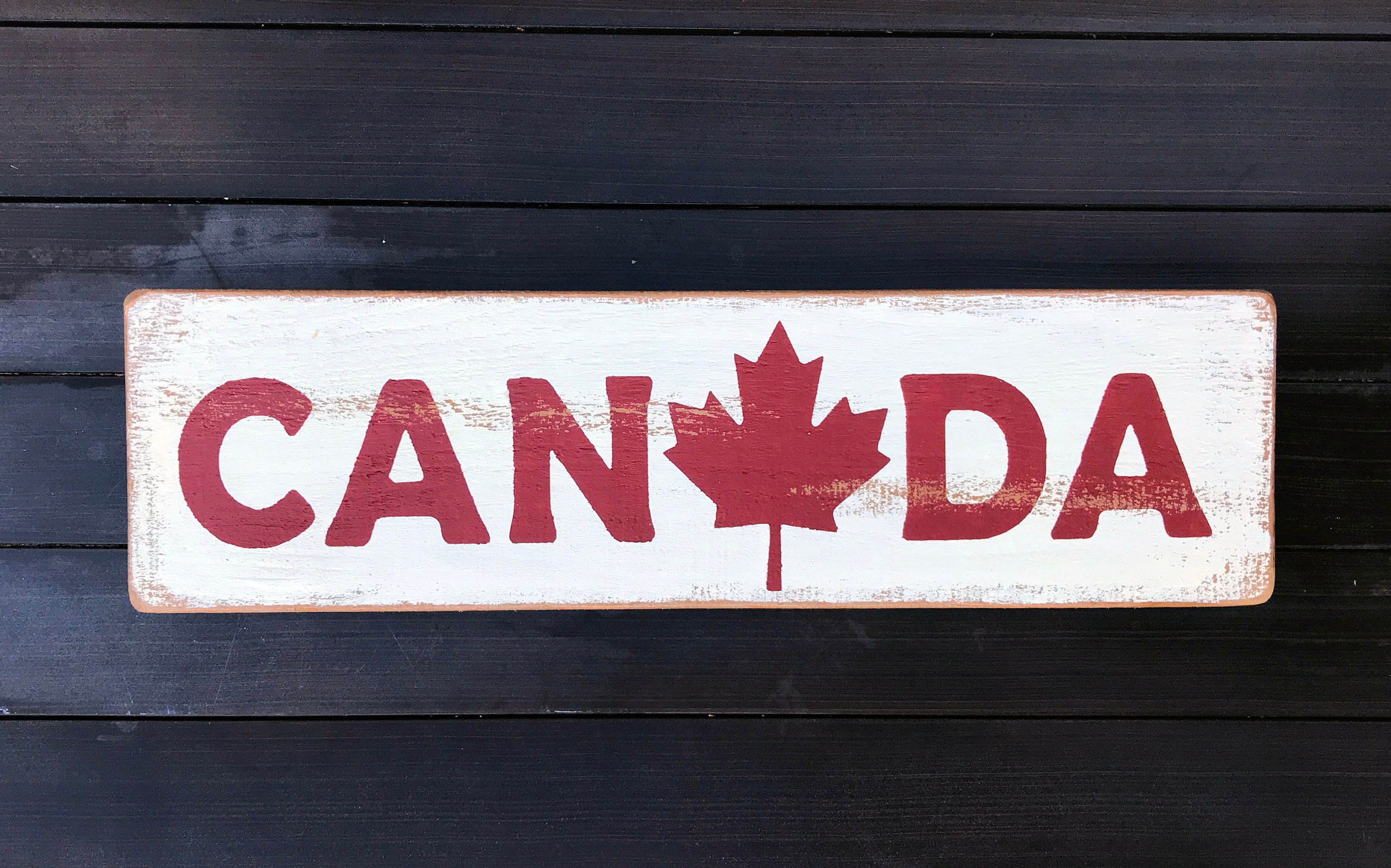 Large Wood Canada Sign - Etsy