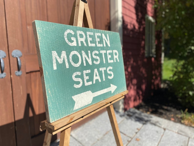 Green Monster Wood Sign, Boston Sign, Boys Room Art, Baseball Décor - Etsy
