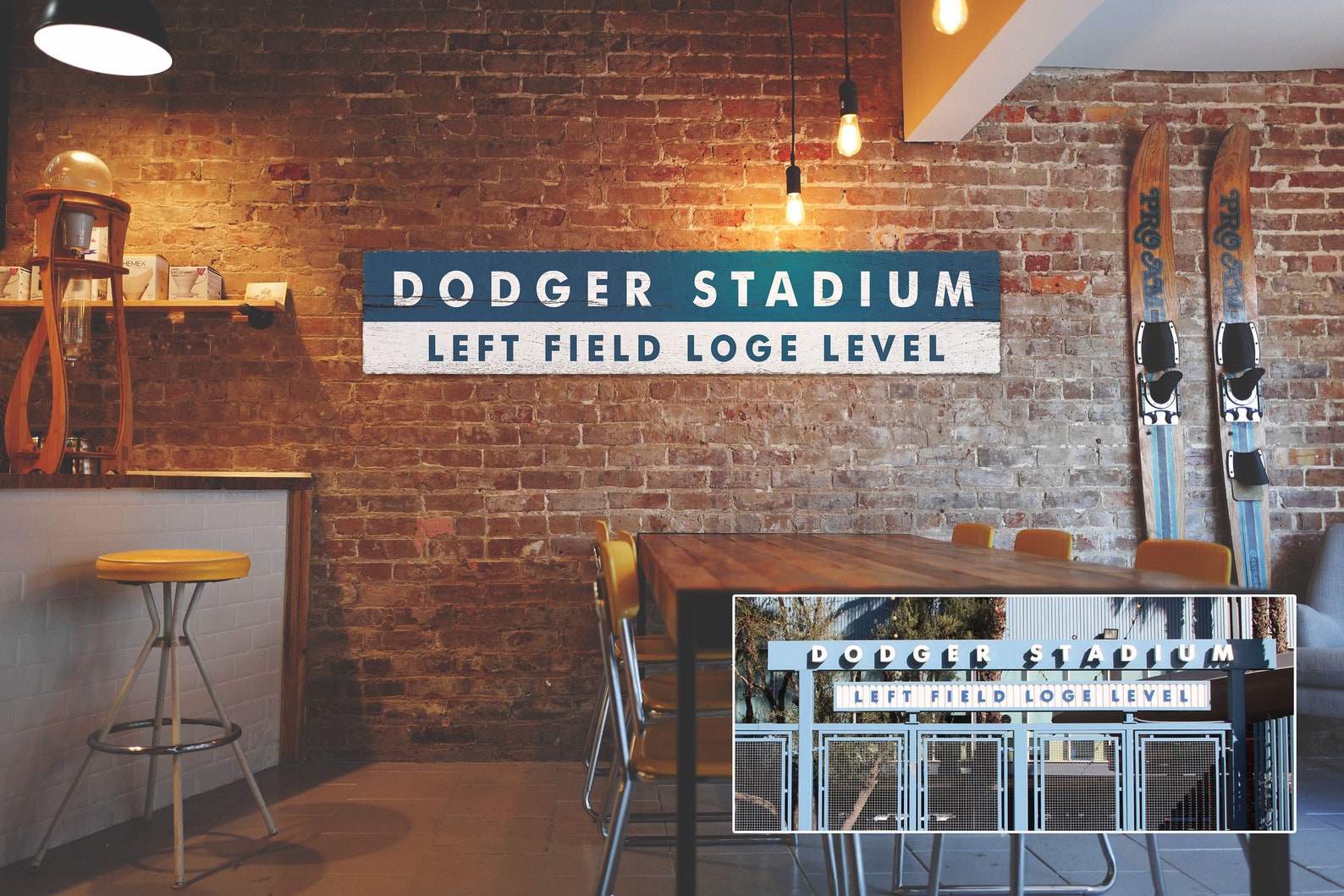 Large Dodger Stadium Wood Sign - Etsy