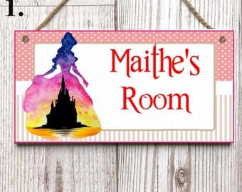 Princess Door Name Sign - Etsy