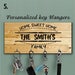 Personalized Family Key Holder for Wall Home Sweet Home Key - Etsy