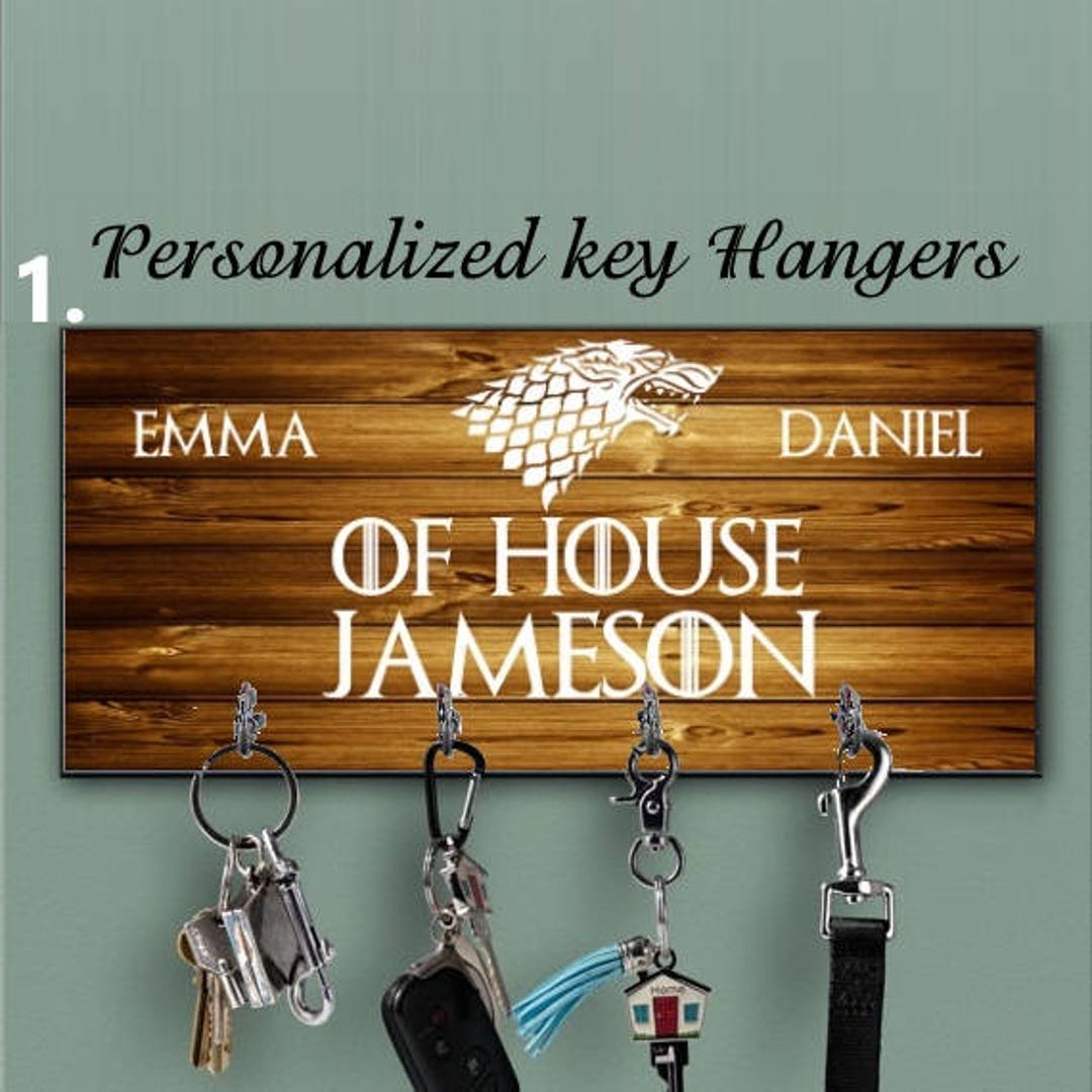 Stark Key Holder, Personalized Key Hanger, Thrones Series Key Hanger ...