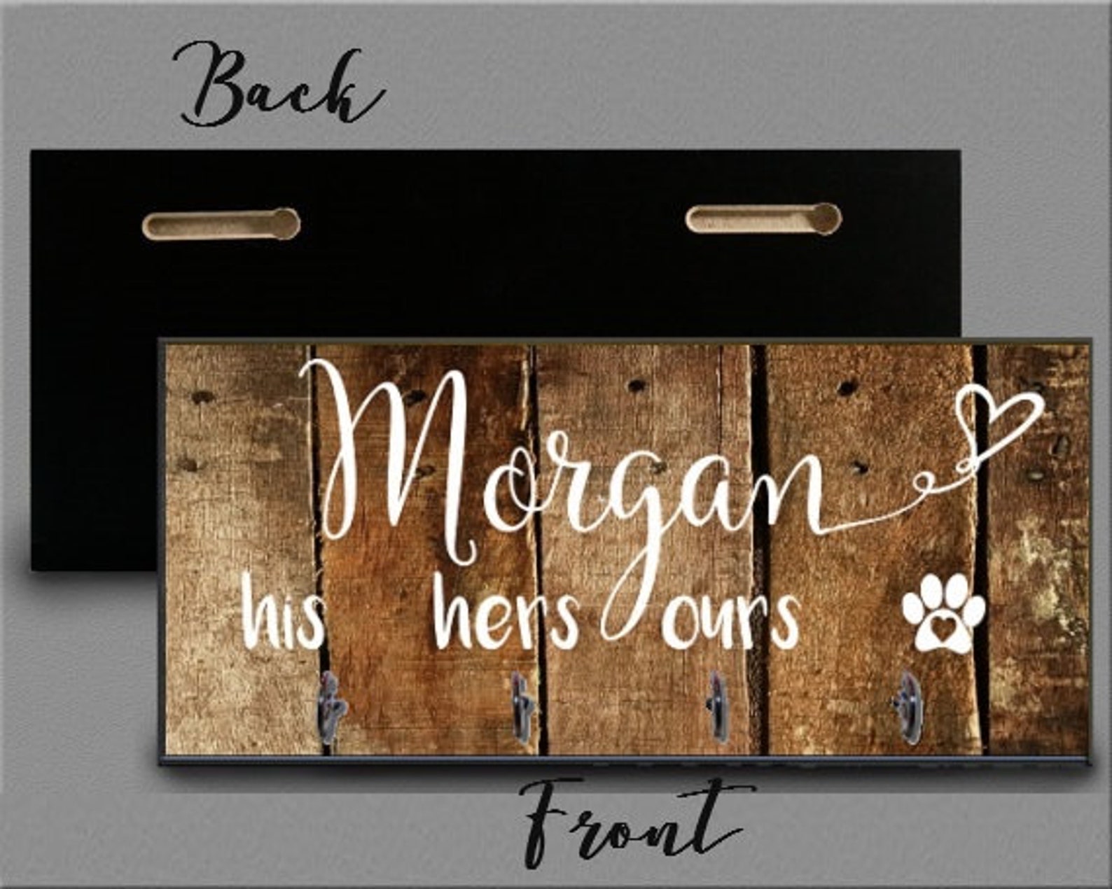Personalized Key Ring Holder - Custom Key Holder for Wall ...