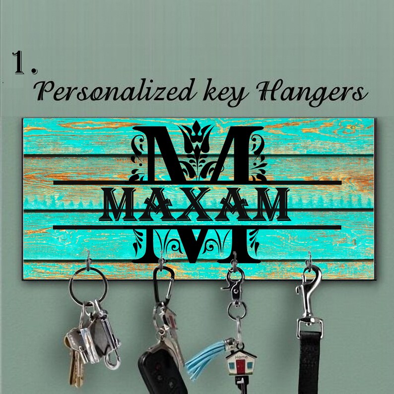 Personalized Key Holder Wall Key Rack Personalized - Etsy