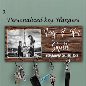 Personalized Key Holder, Custom Key Holder for Wall, Photo Key Hanger ...