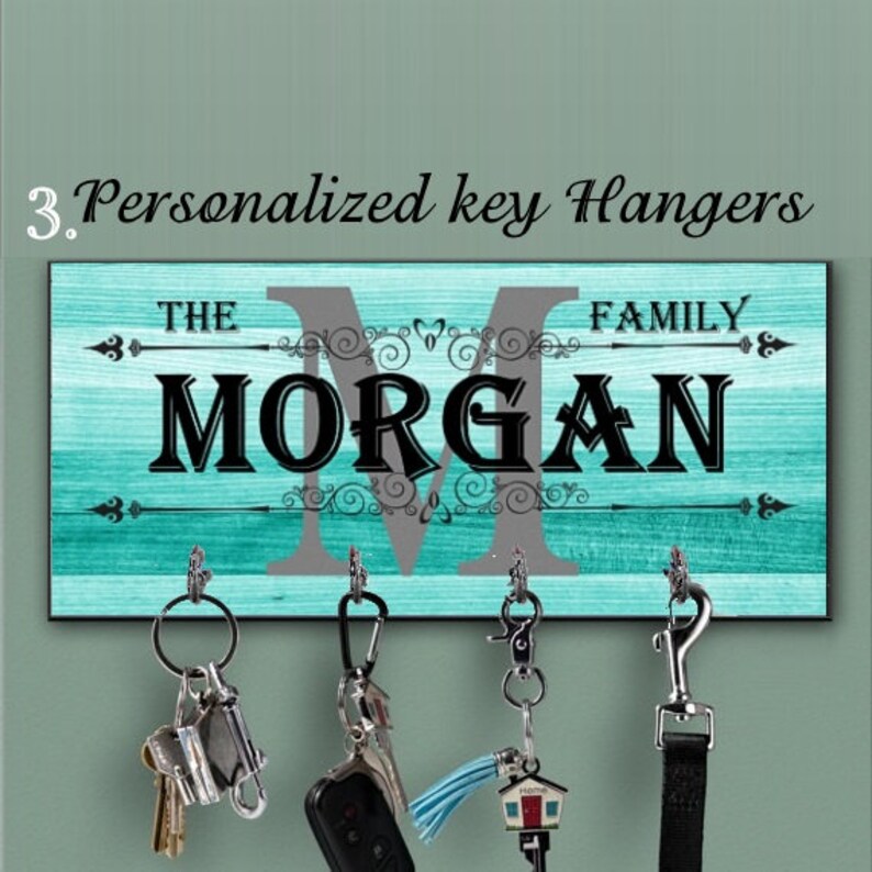 Key Hanger Custom Wood Key Holder for Wall Personalized Key - Etsy