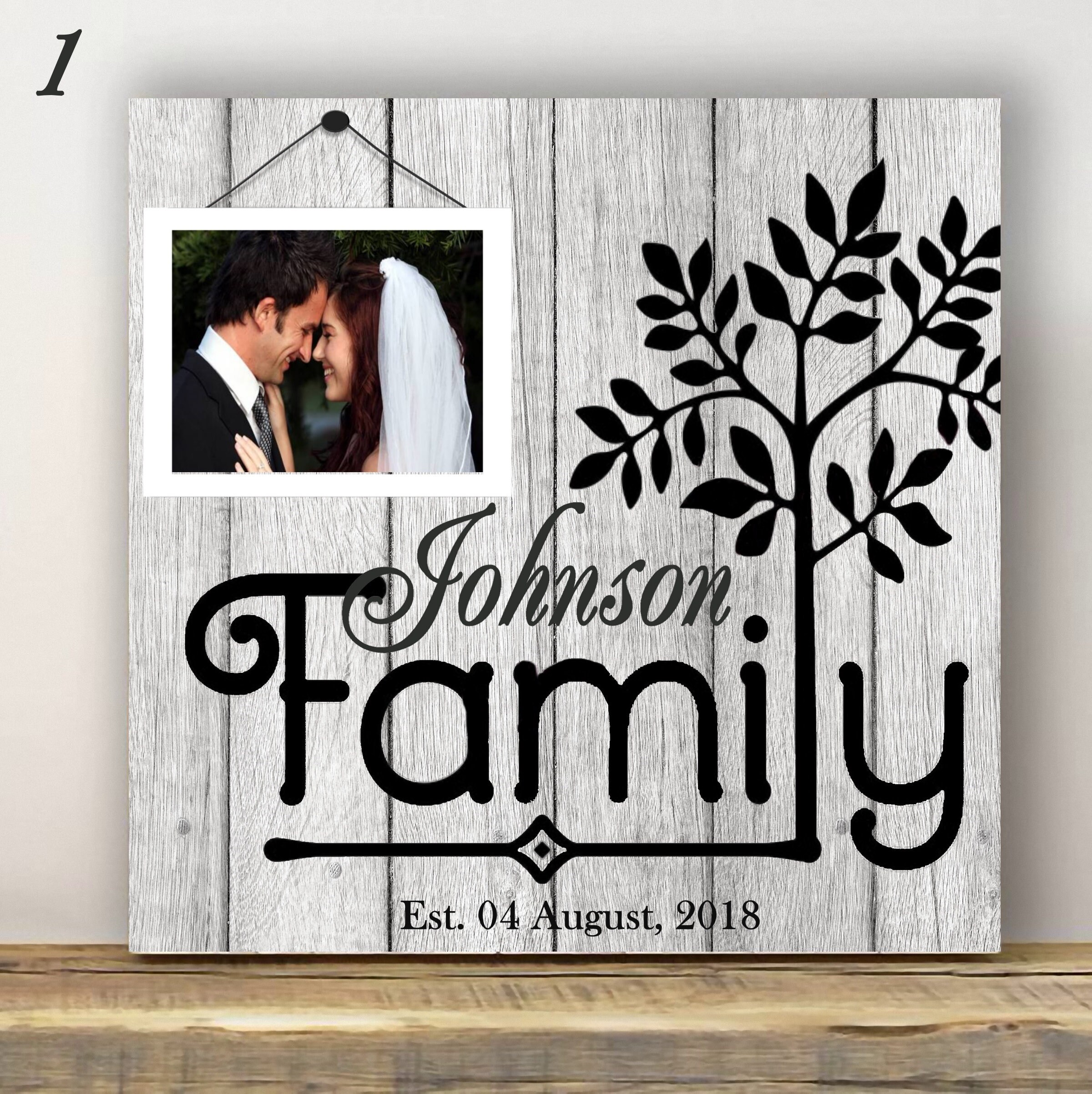 Family Tree Sign Custom Family Sign for Wall Wedding Gift | Etsy