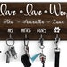 Personalized Family Dog Leash and Key Wall Hanger-housewarming Gift Dog ...