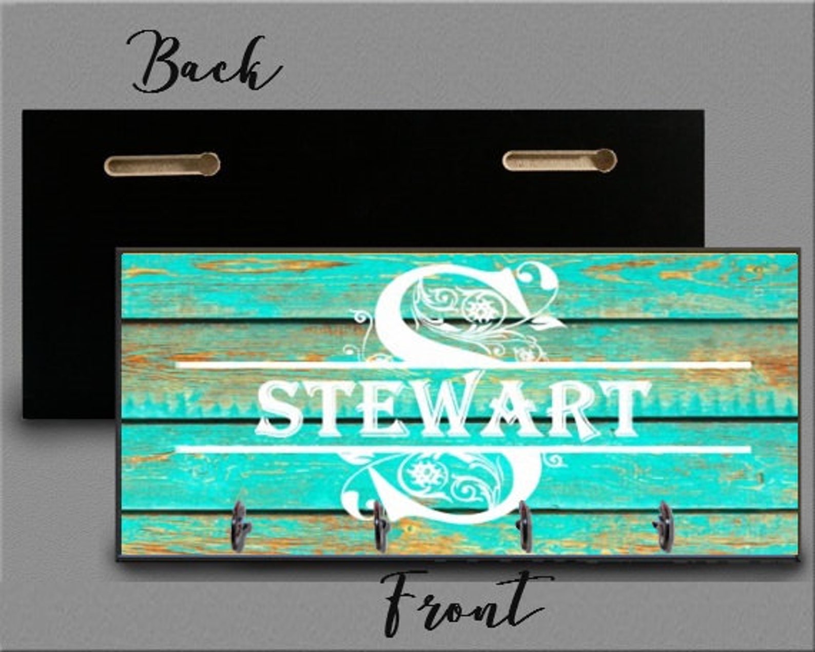 Personalized Key Holder Wall Key Rack Personalized | Etsy