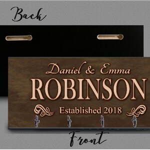 Brown Key Holder Wall Key Rack Key Hanger Wall Key Holder - Etsy