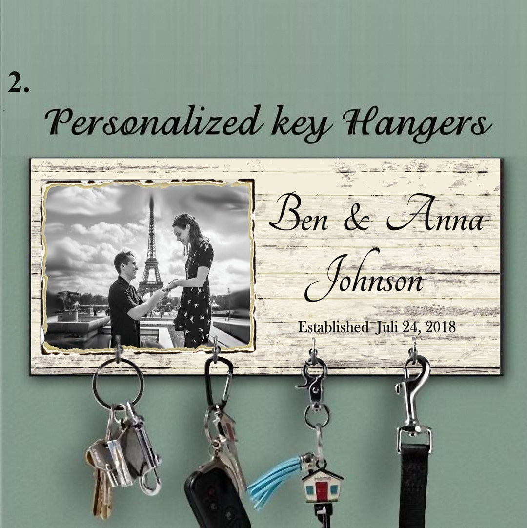 Personalized Key Holder, Custom Key Holder for Wall, Photo Key Hanger ...