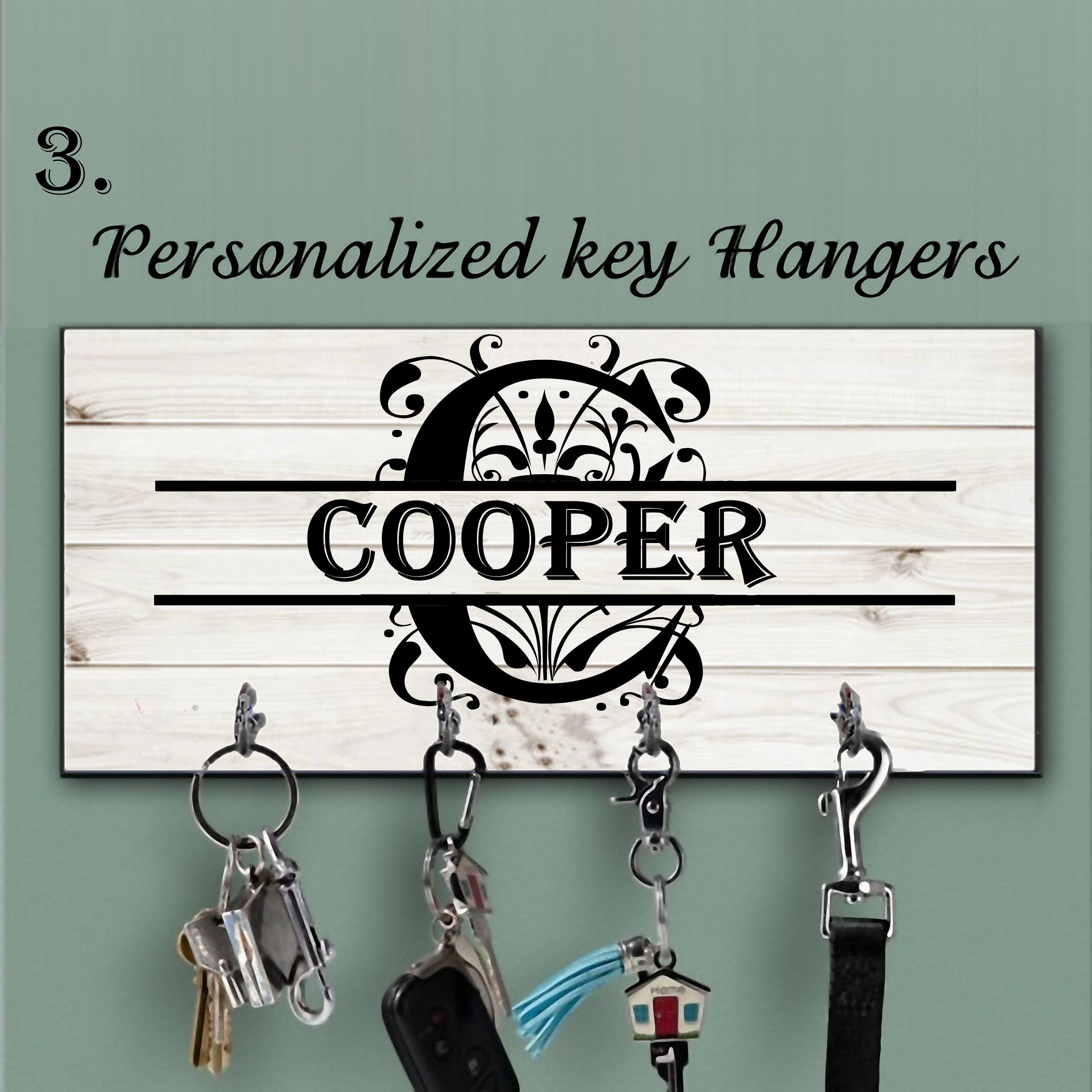 Personalized Key Holder Wall Key Rack Personalized | Etsy
