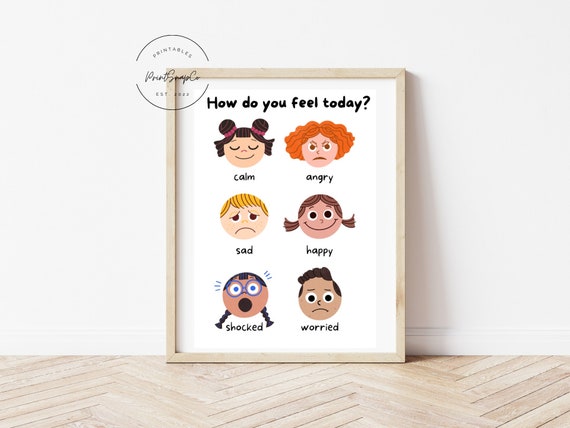 My Feelings Chart Printable PDF A4 and A5 | Etsy