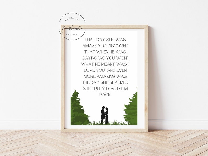 Princess Bride Quote Printable PDF A4 - Etsy
