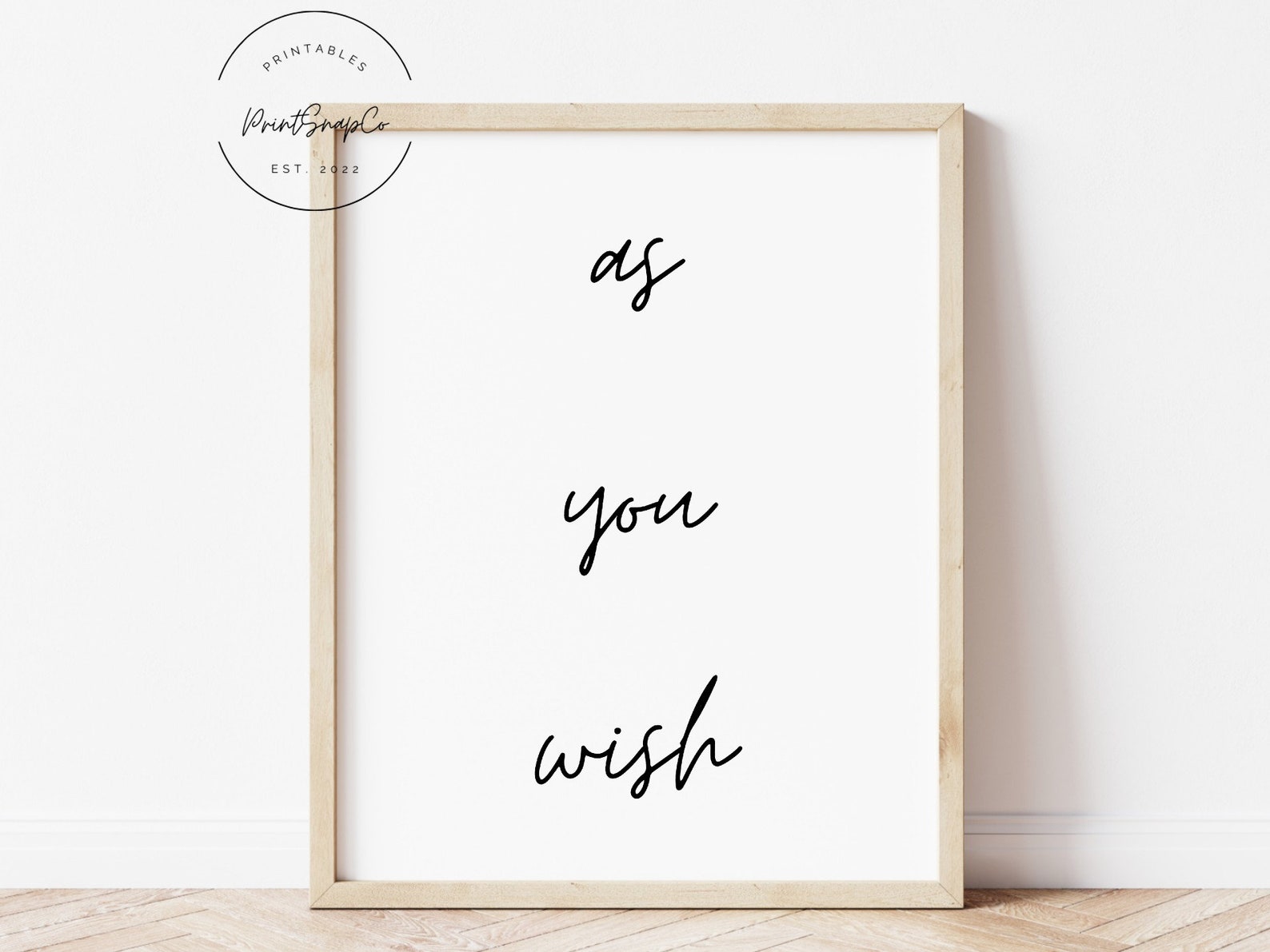 As You Wish Princess Bride Printable PDF A4 - Etsy