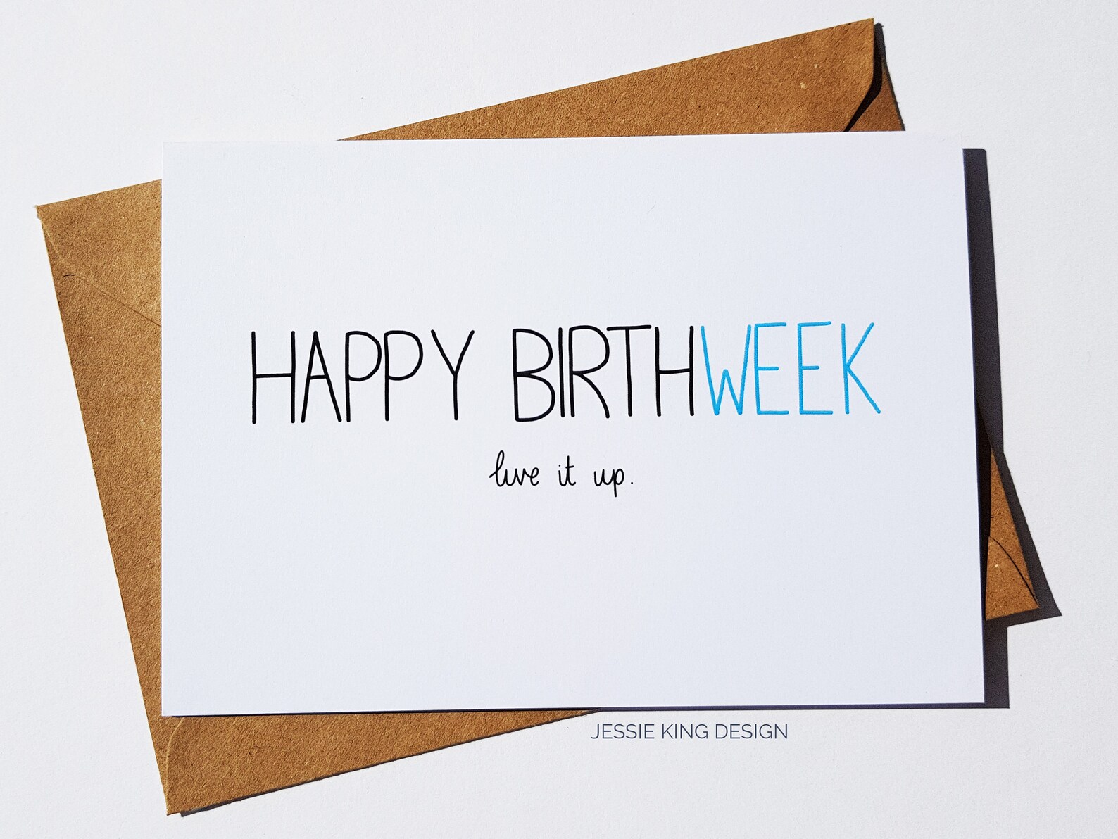 Birthday Greeting Card Happy Birthday Card Happy Birthweek | Etsy