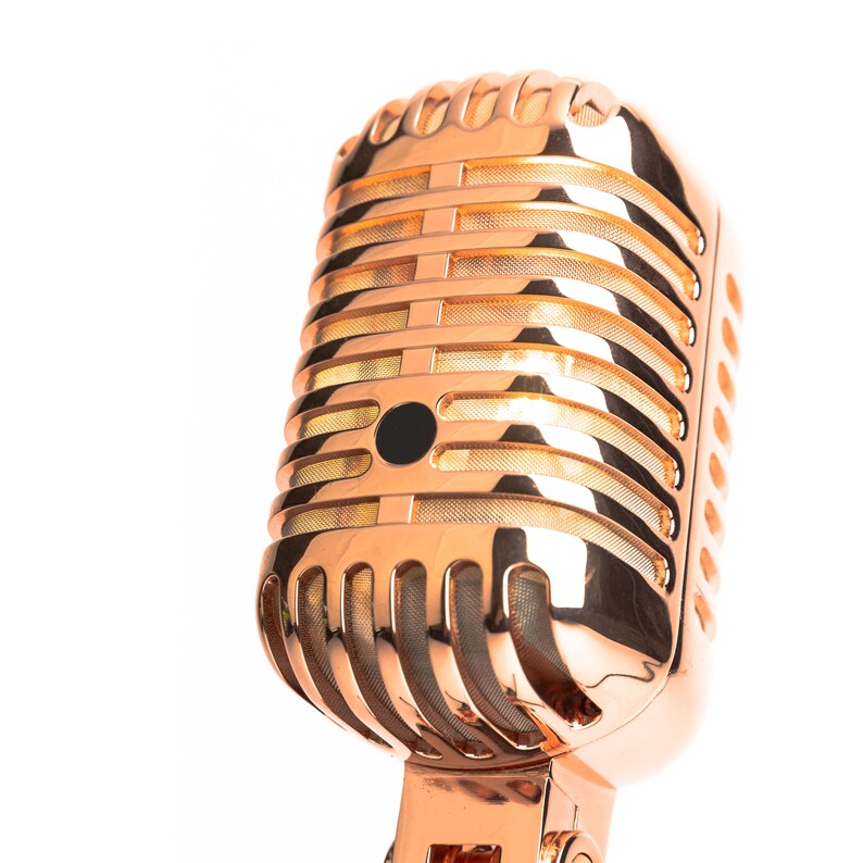 Retro Microphone Lamp Rose Gold / Urbin Classic / Vinyl / - Etsy