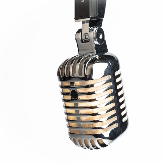 Vintage Microphone Hanging