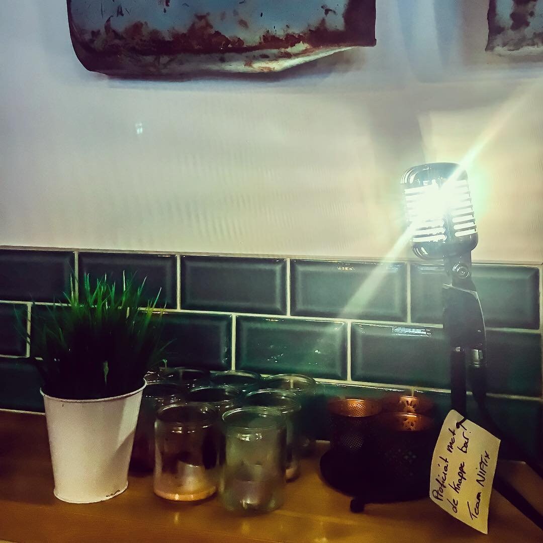 Retro Microphone Desk Lamp - Silver / Upcycled / Elvis / Looks Like ...