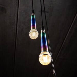 Triple 3d-printed Microphone Pendant Lamp Fixture | Customizable Colors ...