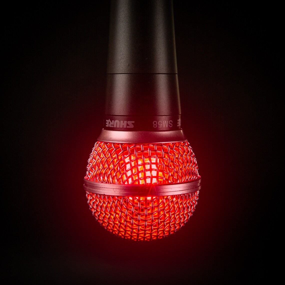 Hanging Shure SM58 Lamp on Air Edition / Music Light / Musician / Cool ...