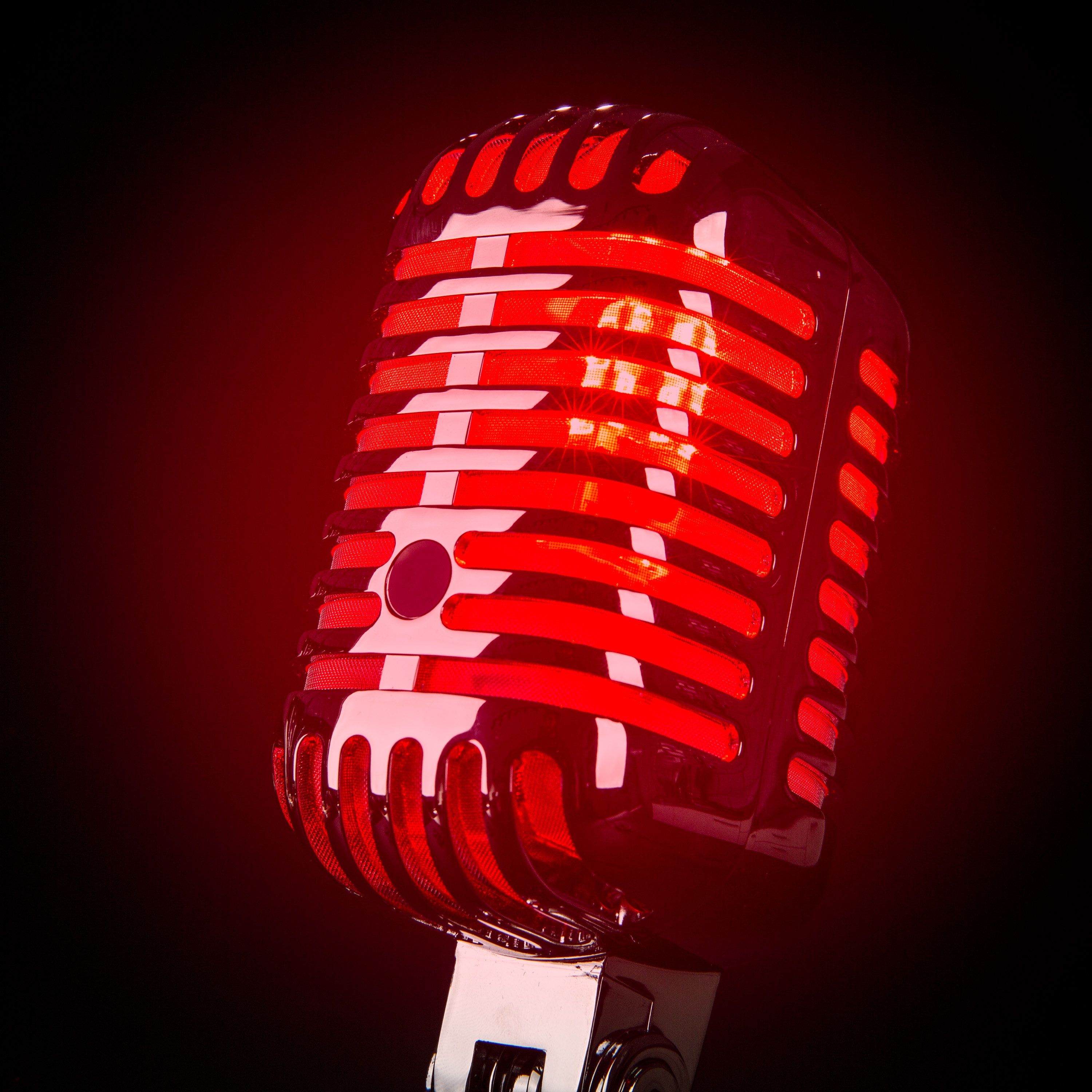 Retro Microphone Lamp on Air Edition / Cool Gift / Shure 55 - Etsy