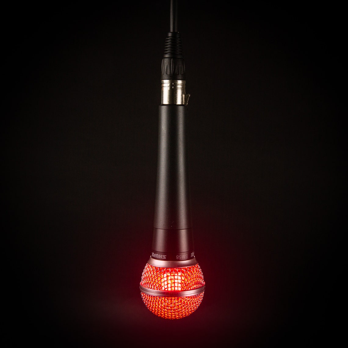 Hanging Shure SM58 Lamp - on Air Edition / Ceiling Light / Musician ...