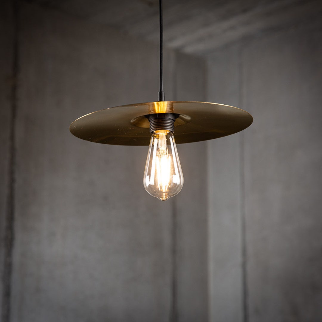 Drum Cymbal Lamp Pendant - Industrial Elegance (8", 10", 12" Sizes ...
