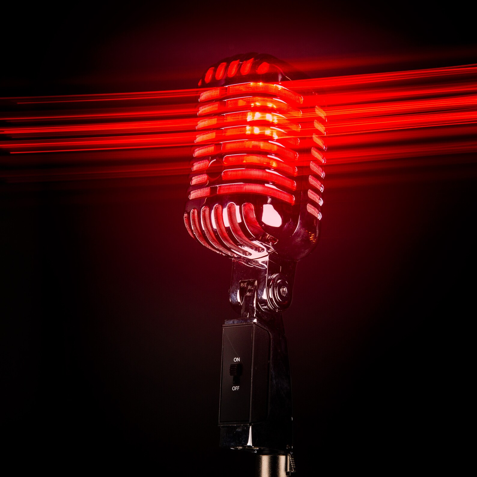 Retro Microphone Lamp On Air Edition / Cool Gift / Shure 55 | Etsy