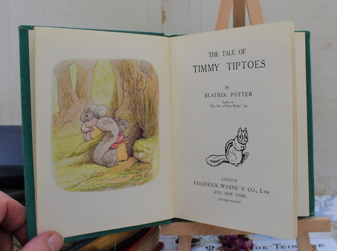 The Tale of Timmy Tiptoes Gorgeous Vintage 1984 Reprint Beatrix Potter ...