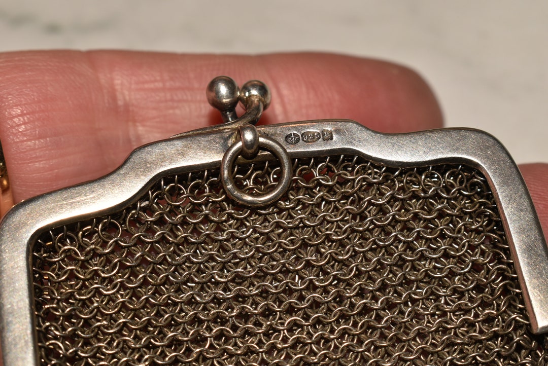 Silver Chain Coin Purse Beautiful Antique 1920 Hallmarked London ...