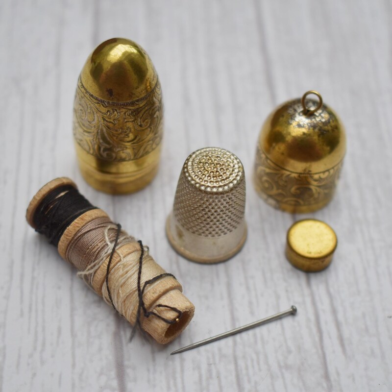 Silver Thimble Case - Etsy