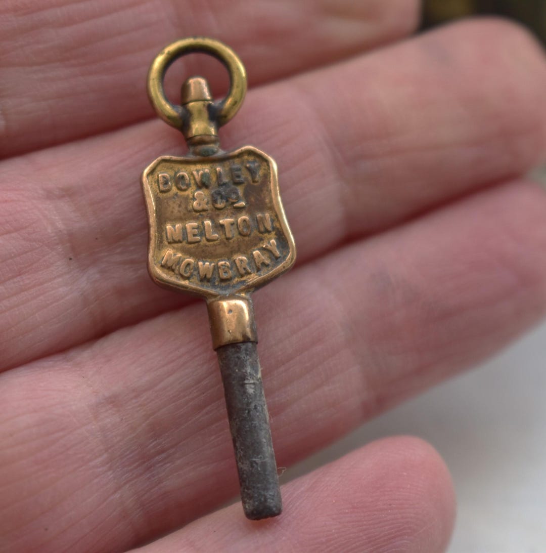 Victorian Pocket Watch Winder Key: Antique Dowley Advertising Fob - Etsy