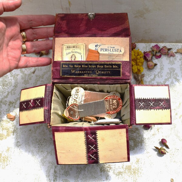 Antique Needle Box - Etsy