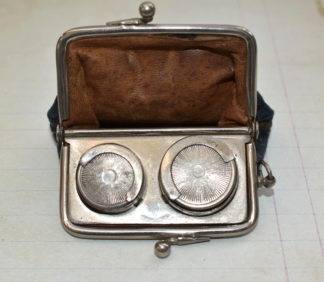 Sovereign Coin Case Lovely Victorian Antique Leather Double Case for ...