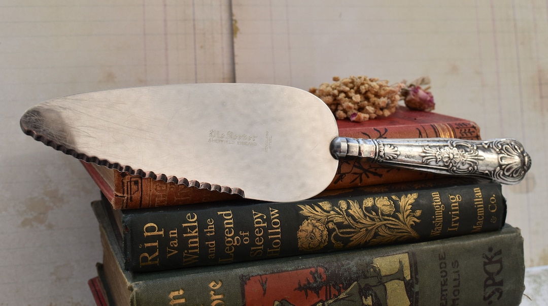 Sterling Silver Cake Slice Beautiful Original Art Deco Sheffield 1970 ...