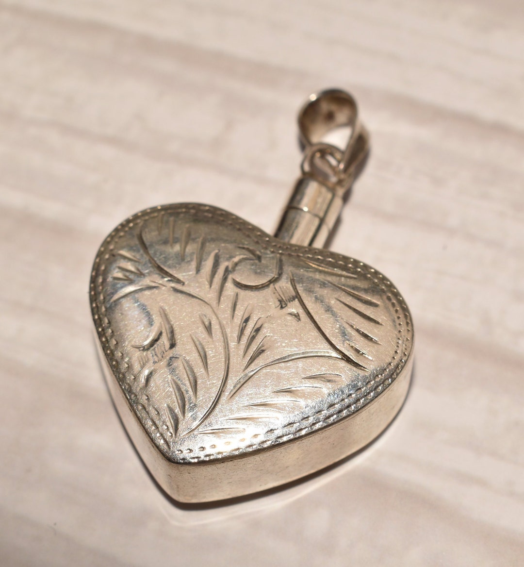 Silver Scent Pendant Gorgeous Vintage Sterling Silver Perfume/stash ...