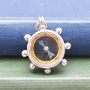 Silver Compass Fob Gorgeous Victorian Silver Cased Decorative Fob Ship ...
