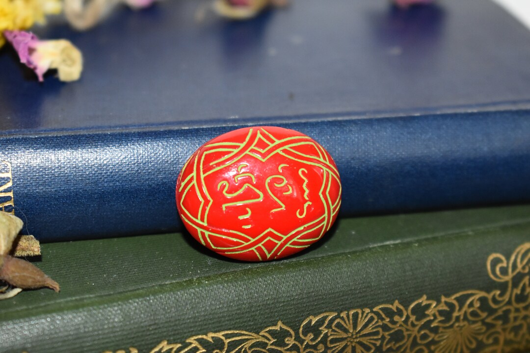 Neiger Pressed Glass Pendant - Gorgeous Rare Antique Egyptian Revival ...