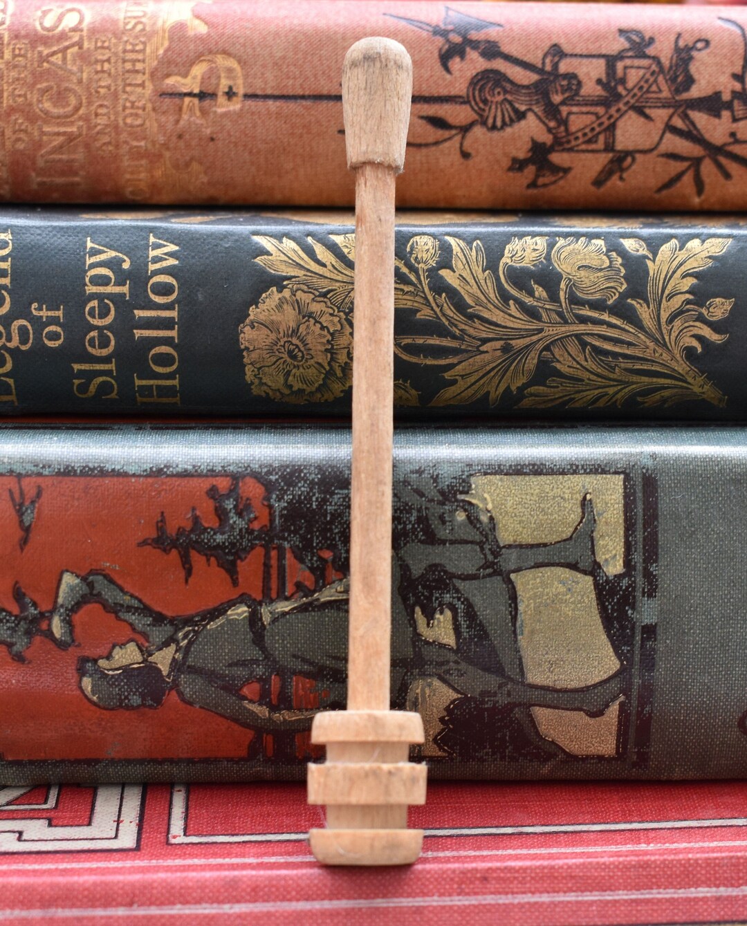 Wooden Honey Dipper - Beautiful Wood Turned Antique Utensil - Etsy