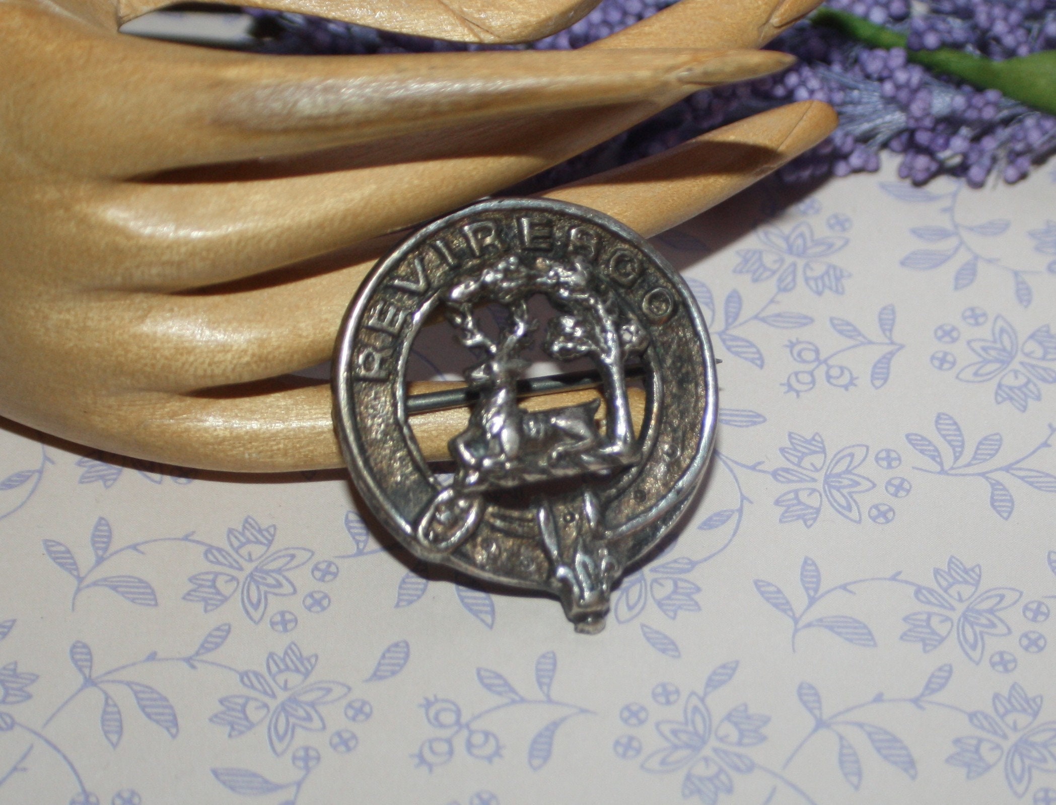 Wonderful Scottish Clan Maxwell Lapel Pin Reviresco I | Etsy