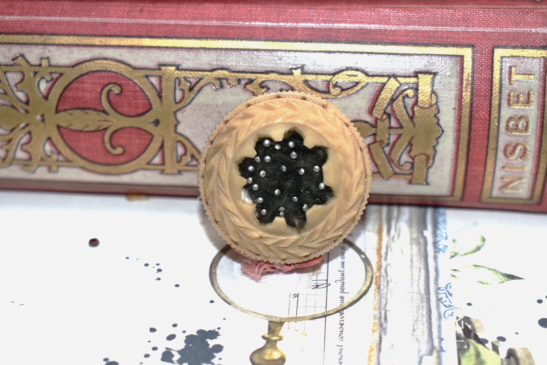 Victorian Pin Cushion - Beautiful Rare Antique Decorative Pin Wheel ...