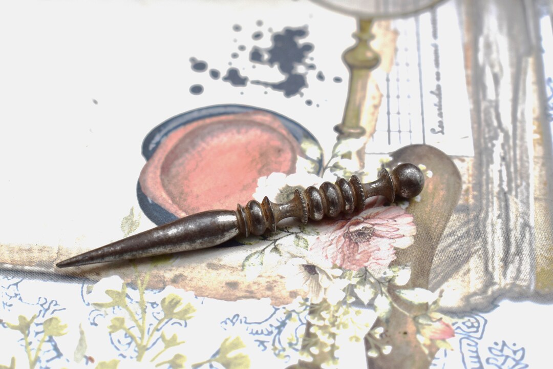 Georgian Cut Steel Sewing Awl/stiletto gorgeous Antique Notion for ...