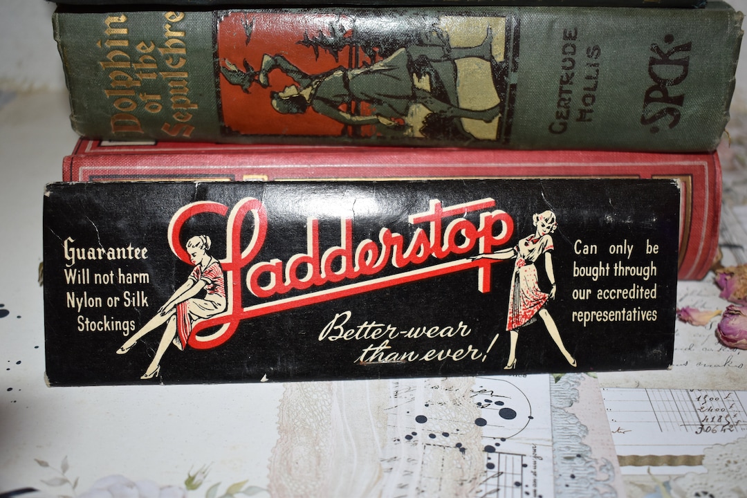 Ladderstop Stocking Run Stopper - Wonderful Antique 1930s Largely ...