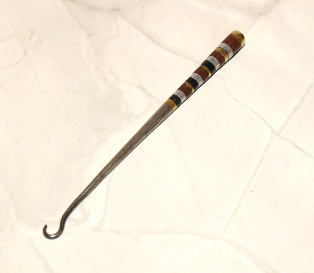 Antique Button Hook - Gorgeous Banded Handle Victorian Accessory - Etsy UK
