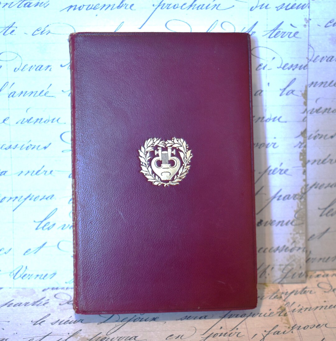 Edwardian Tennyson Book - Gorgeous Gold Tooled Leather Bound 1902 His ...