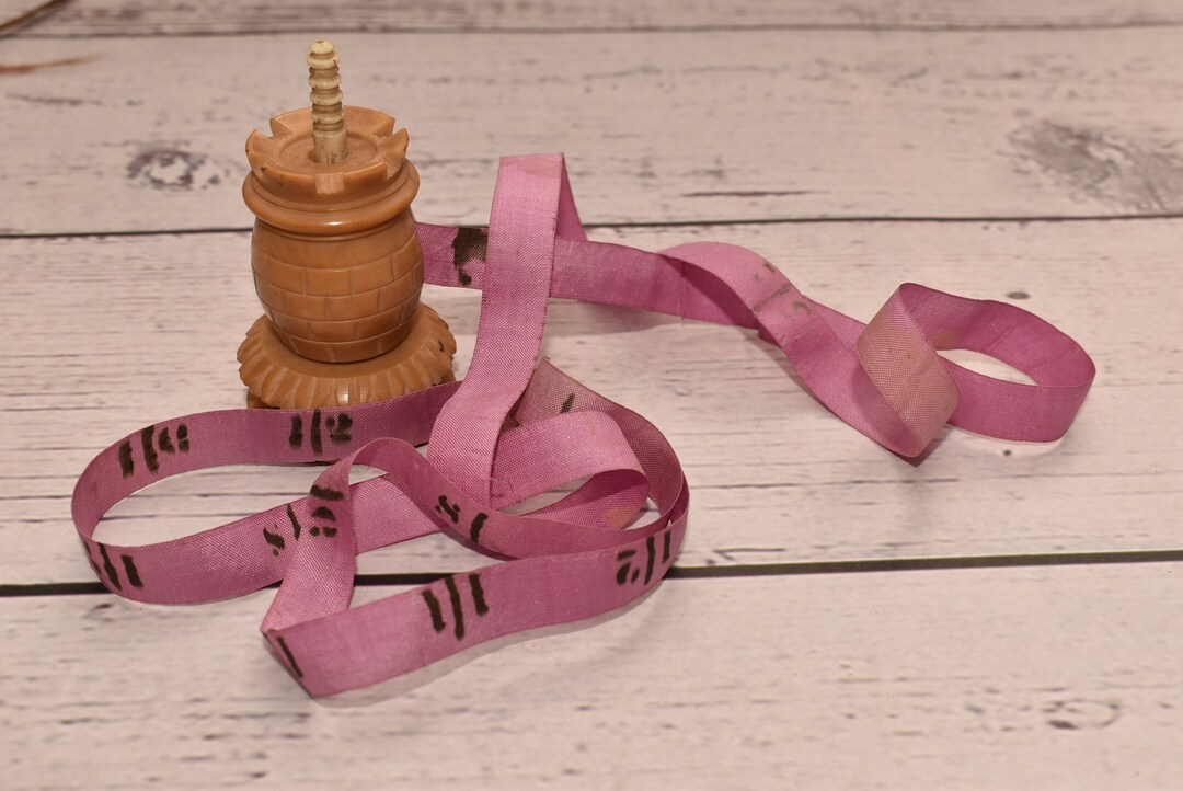 Victorian Tape Measure Waxer - Gorgeous Rare Carved Vegetable Ivory ...