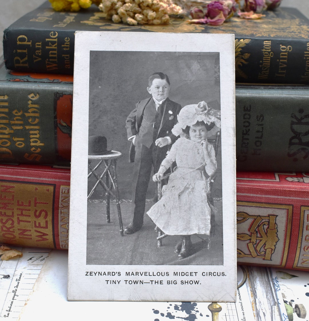 Zeynard's Midget Circus Postcard: Rare Edwardian Advertising - Etsy